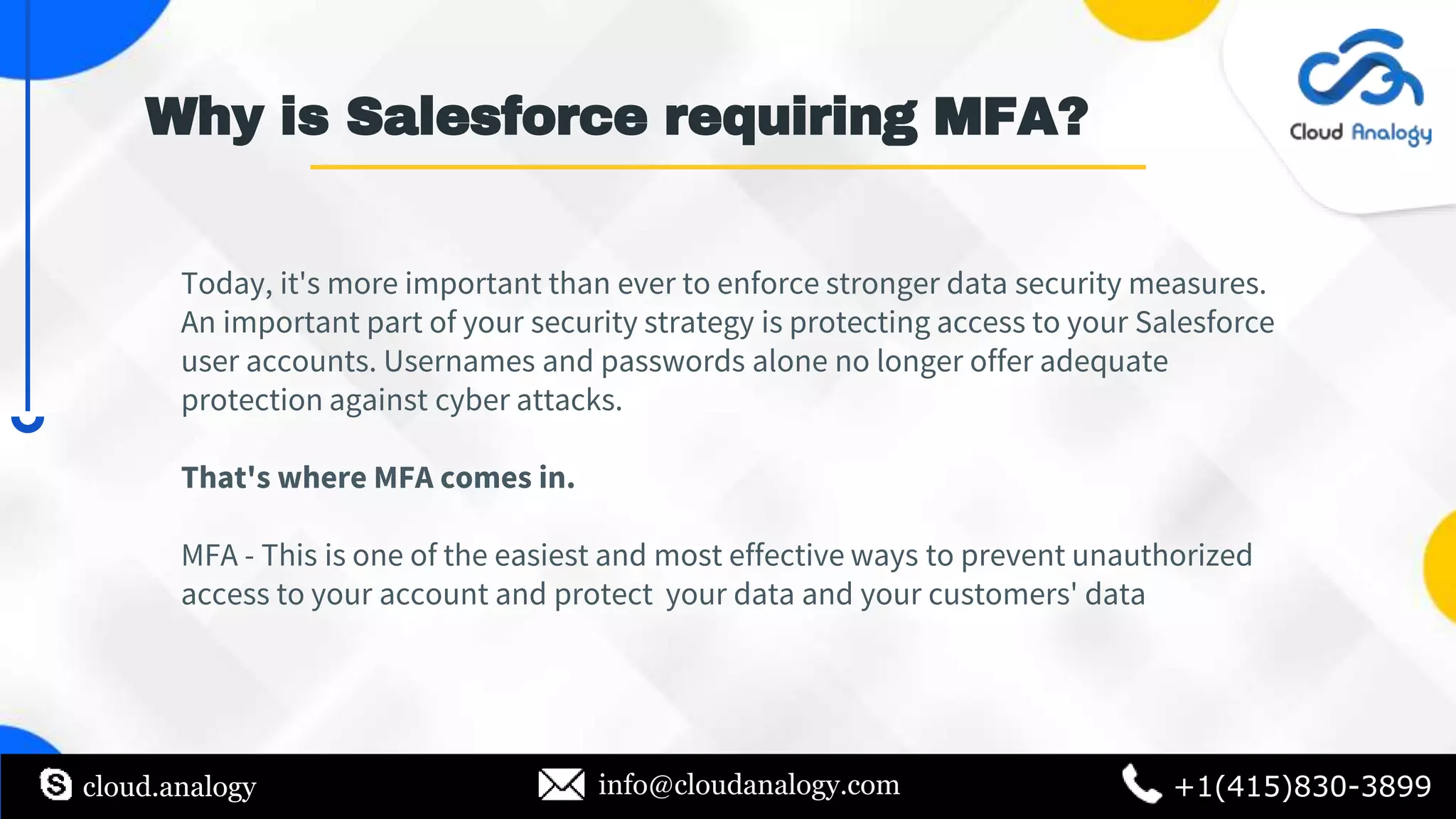 Multi-Factor Authentication In Salesforce | PPTX