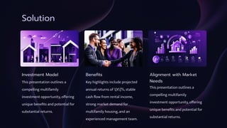 Multi Family Syndication pitch deck template by viktor ilijev the ...