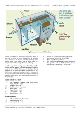 Multi flo mechanization system in wtp | PDF