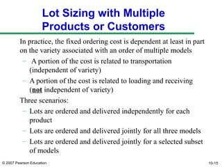 Multi item inventory - joint ordering | PPT