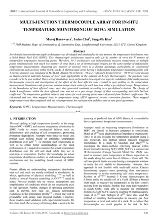 Multi junction thermocouple array for in-situ temperature monitoring of sofc simulation | PDF