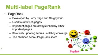 Multi-label graph analysis and computations using GraphX | PPT