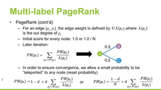 Multi-label graph analysis and computations using GraphX | PPT