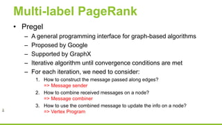Multi-label graph analysis and computations using GraphX | PPT