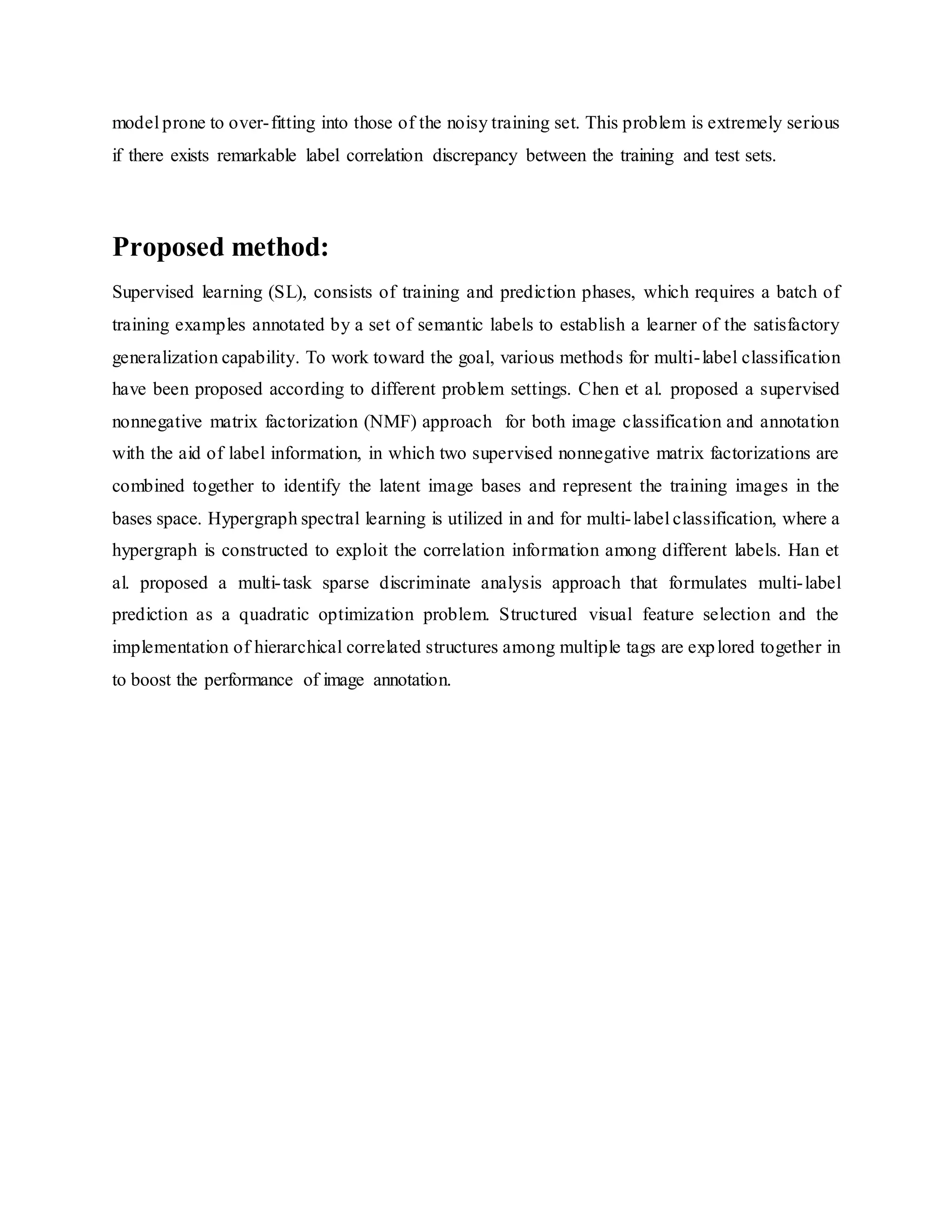IEEE 2014 MATLAB IMAGE PROCESSING PROJECTS Multi label image categorization with sparse factor ...