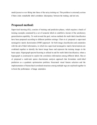 IEEE 2014 MATLAB IMAGE PROCESSING PROJECTS Multi label image categorization with sparse factor ...