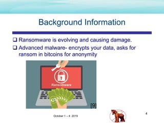 Multi level ransomware analysis MALCON 2019 conference | PPT