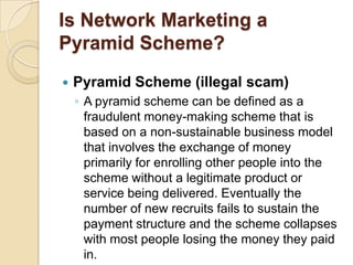 Multi level marketing and networking (1) | PPT