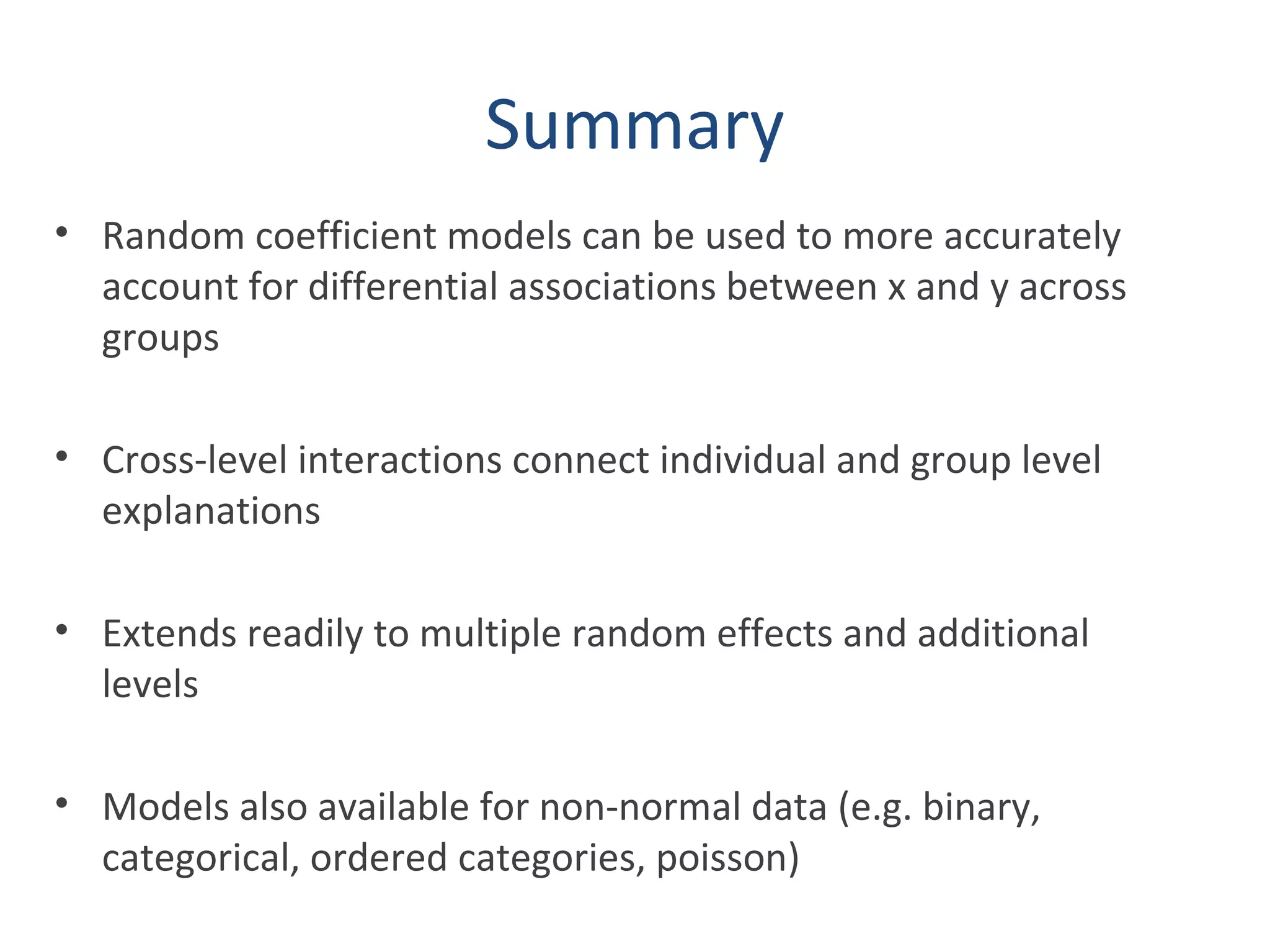 Multi level modelling- random coefficient models | Ian Brunton-Smith ...