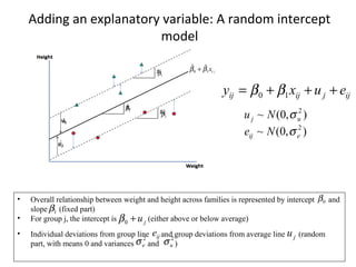 Multi level modelling - random intercept models | Ian Brunton Smith | PPT