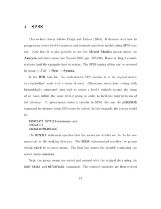 Multi level models | PDF