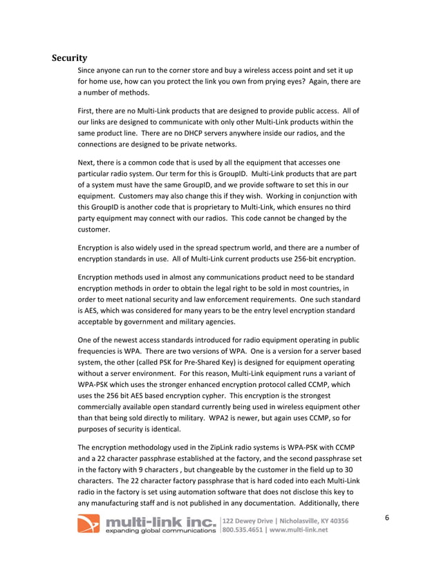 Multi-Link application note~ ISM band 12- 2012 | PDF