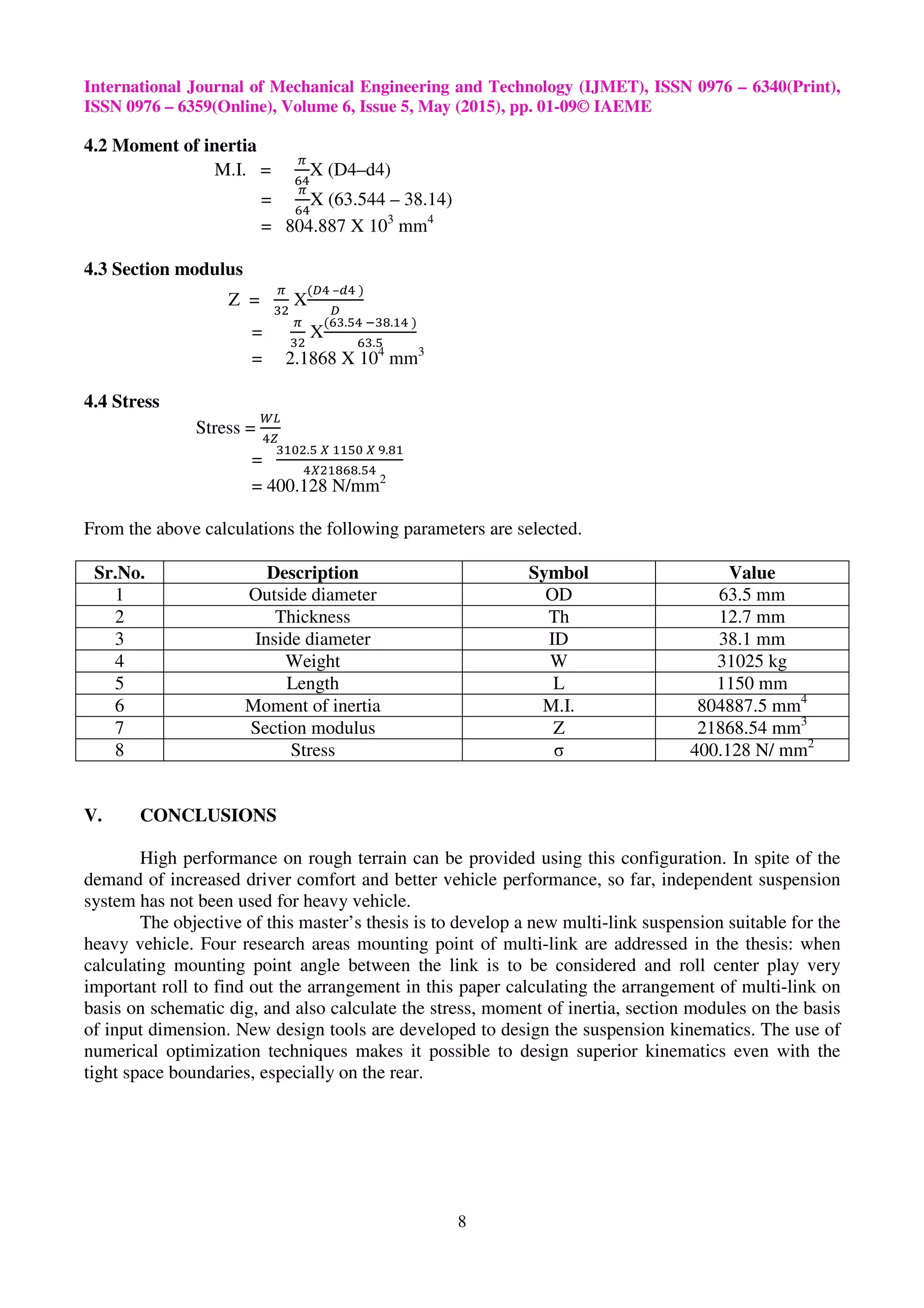 Multi link structure for rear independent suspension of heavy vehicle | PDF