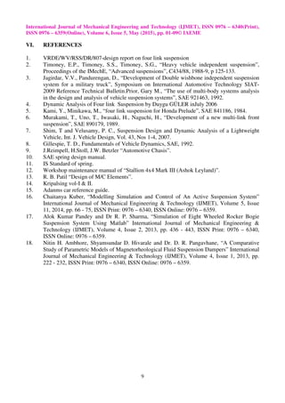 Multi link structure for rear independent suspension of heavy vehicle | PDF
