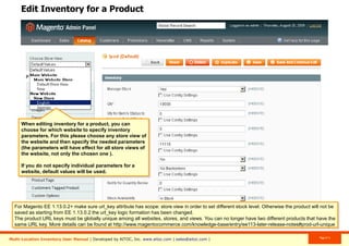 Multi Location Inventory User Manual by Aitoc | PPT