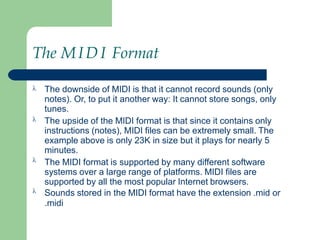 Multimedia Formats | PPT