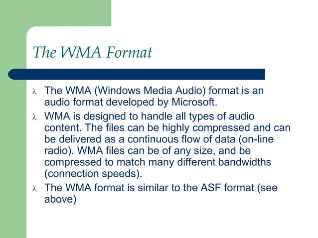 Multimedia Formats | PPT