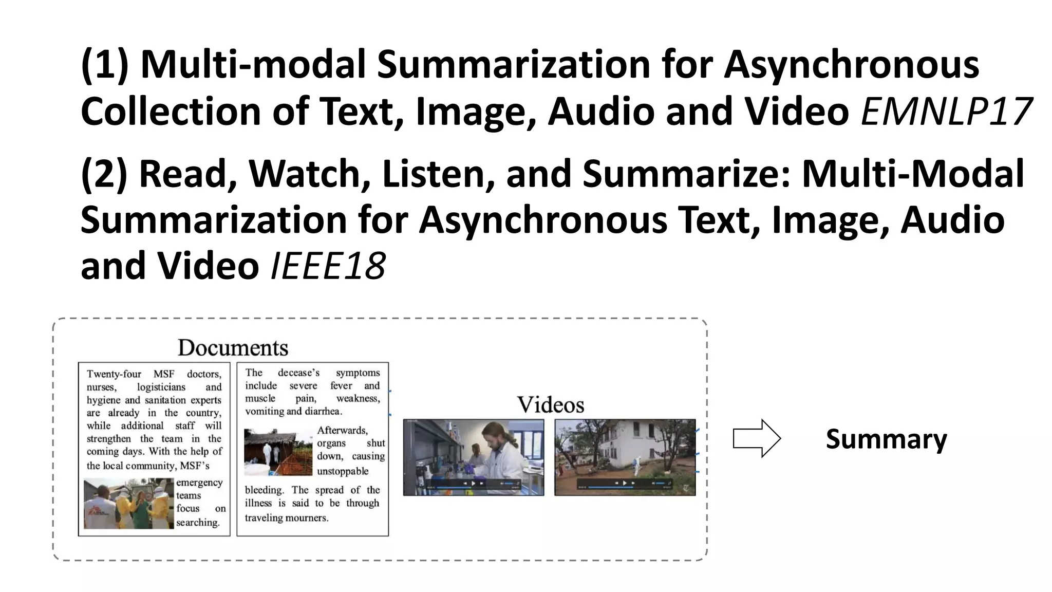 Multi-Modal Summarization | PPT