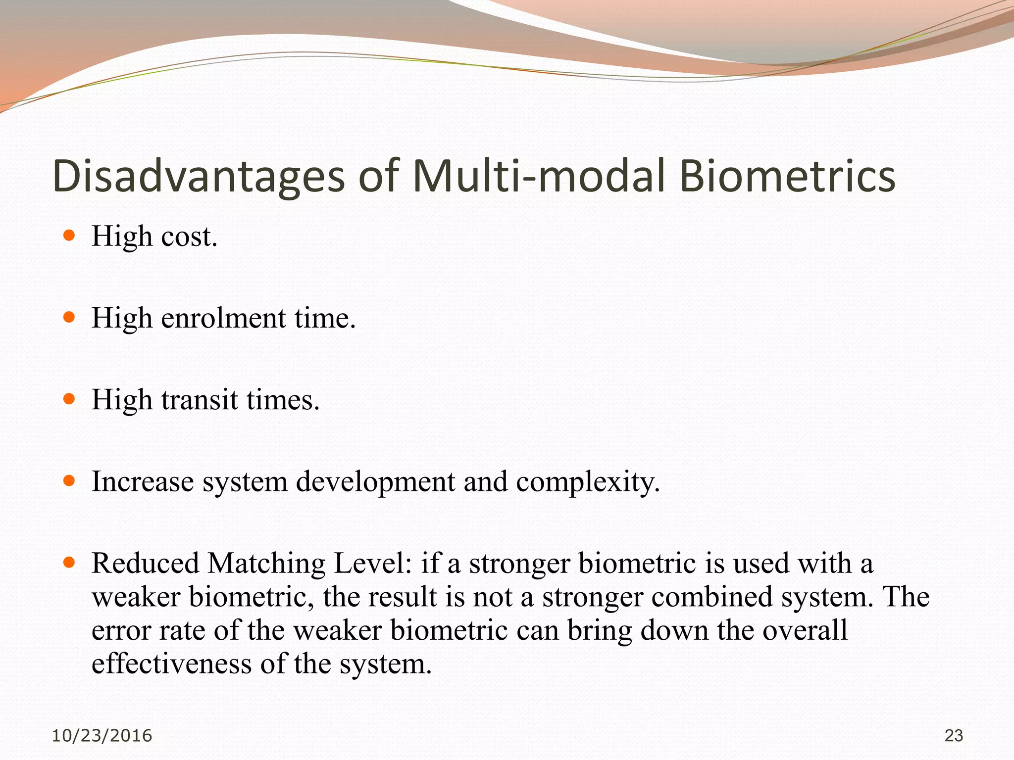 Multi modal biometric system | PPT Multi modal biometric system | PPT