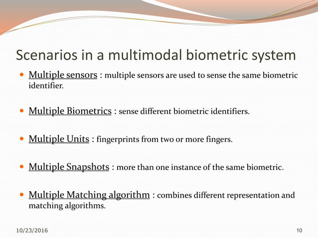 Multi modal biometric system | PPTX