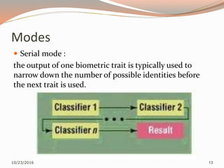 Multi modal biometric system | PPTX