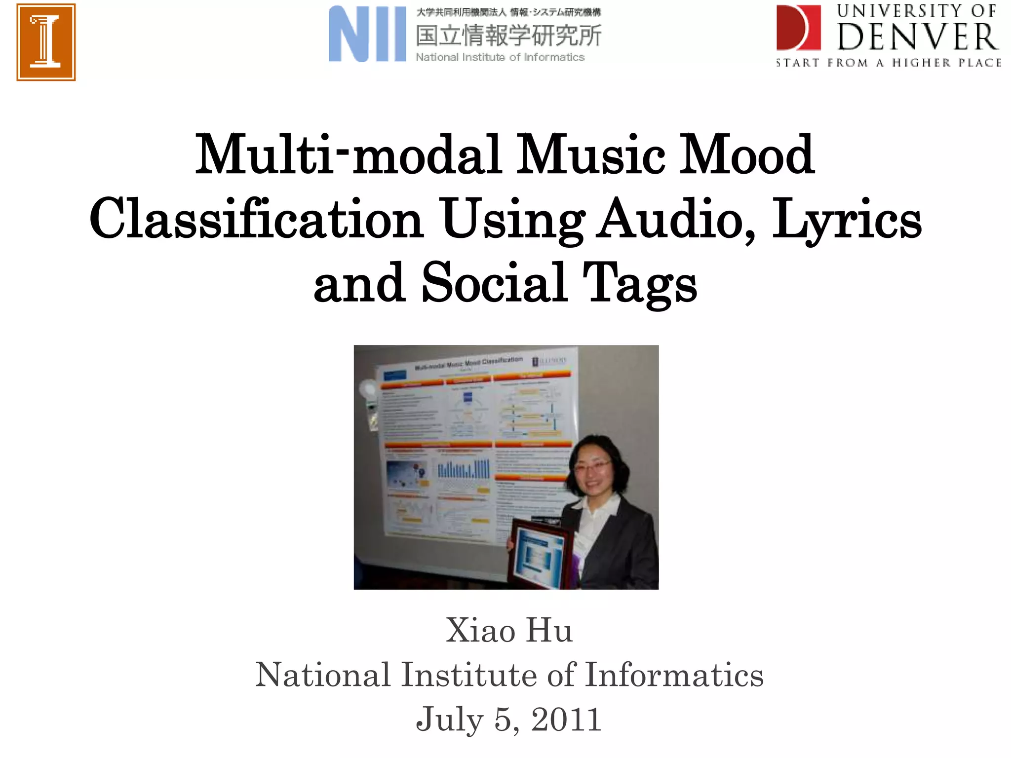 Multi modal music mood classification | PPTX