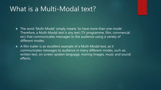 Multi modal Text A2 Media | PPT