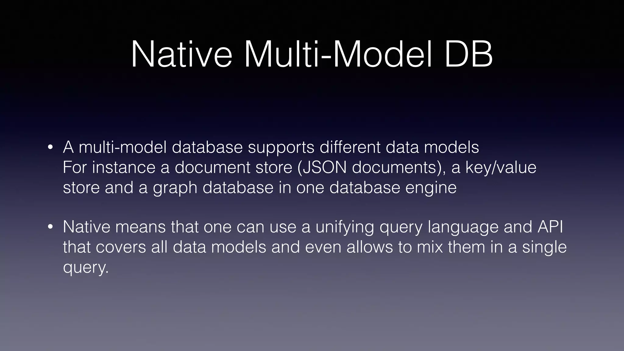 Performance comparison: Multi-Model vs. MongoDB and Neo4j | PPT