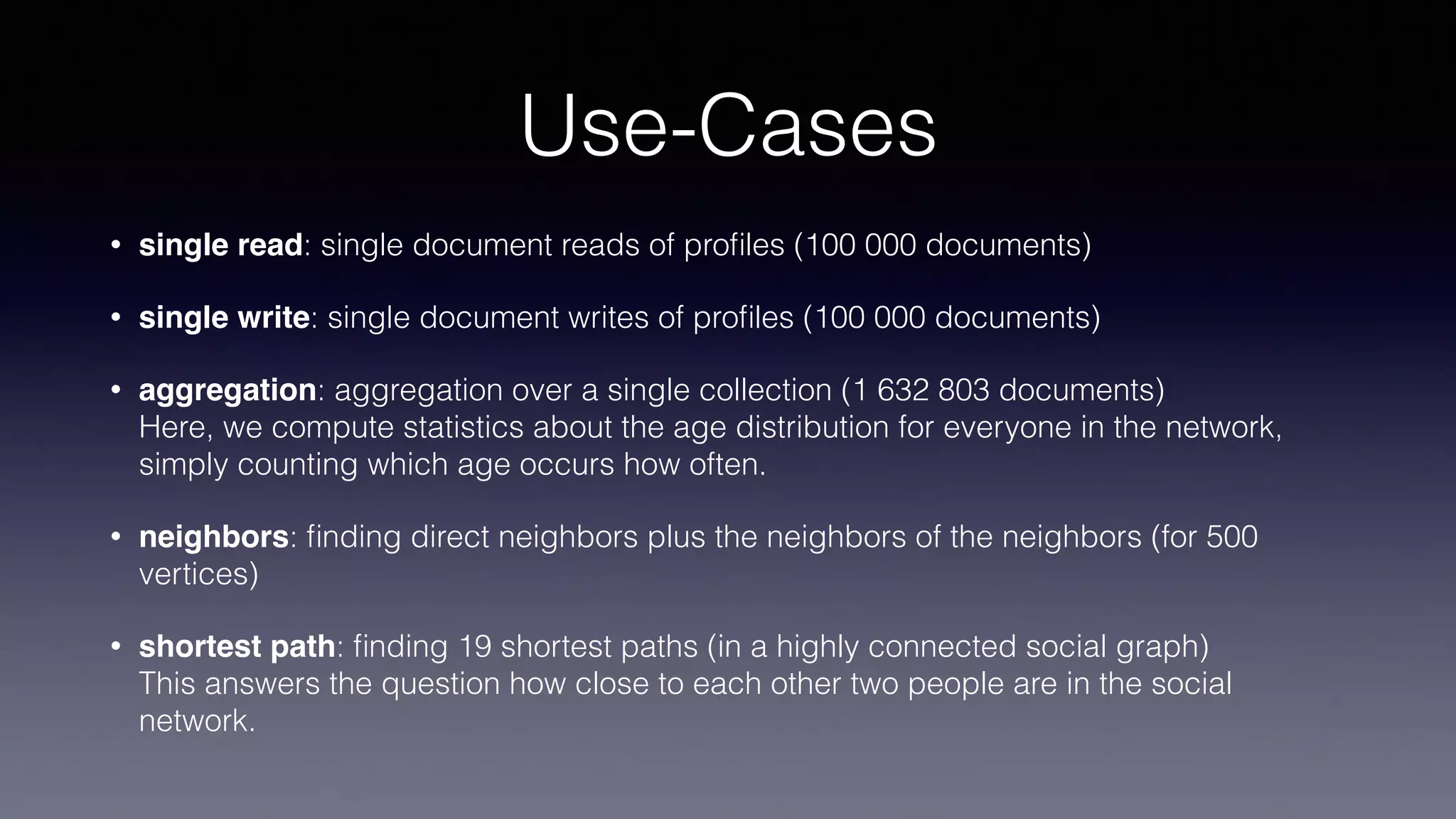 Performance comparison: Multi-Model vs. MongoDB and Neo4j | PPT