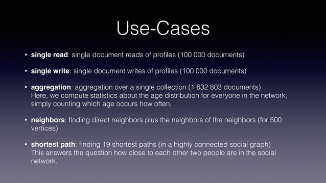 Performance comparison: Multi-Model vs. MongoDB and Neo4j | PPT