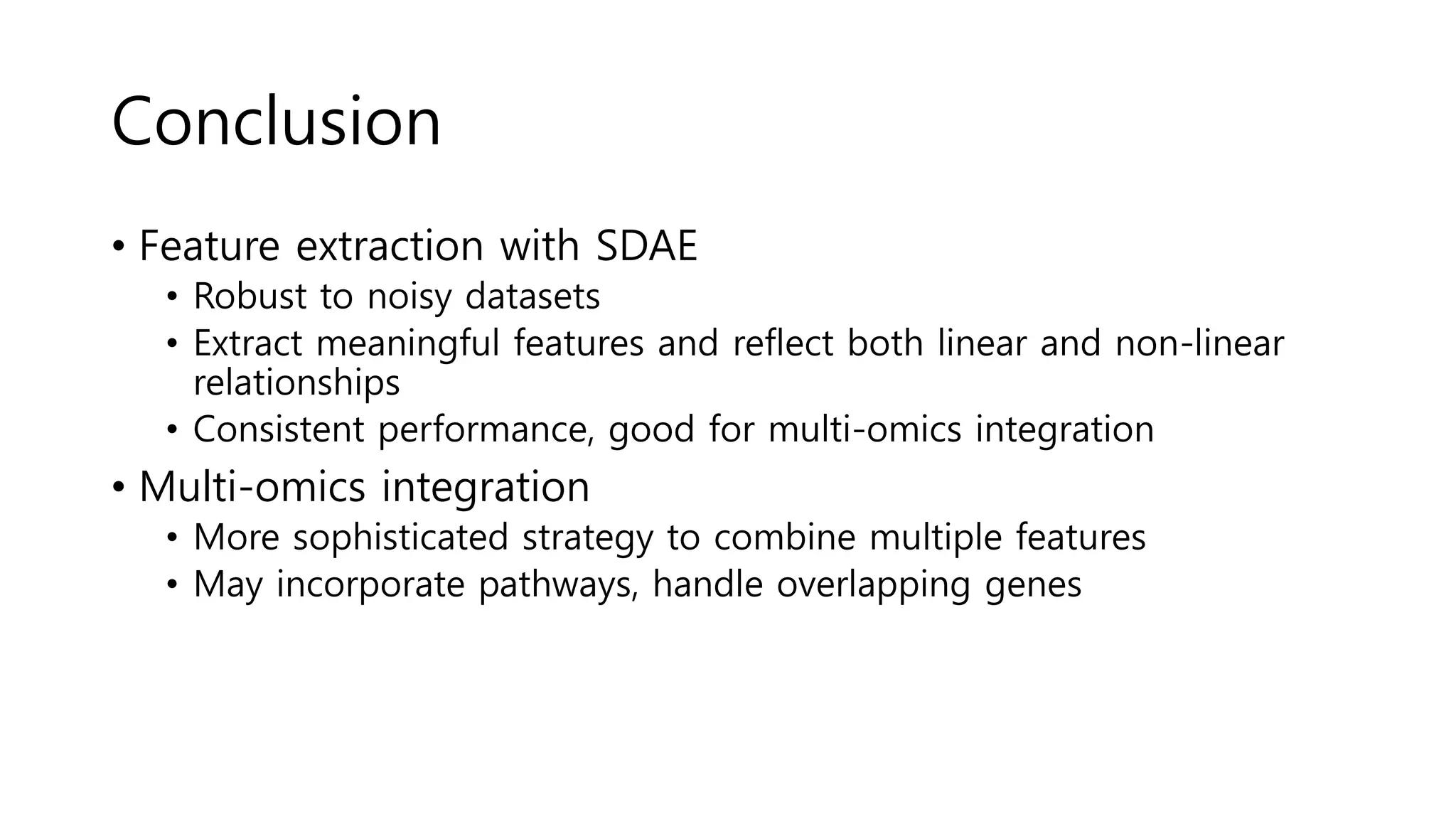 Deep learning based multi-omics integration, a survey | PPTX