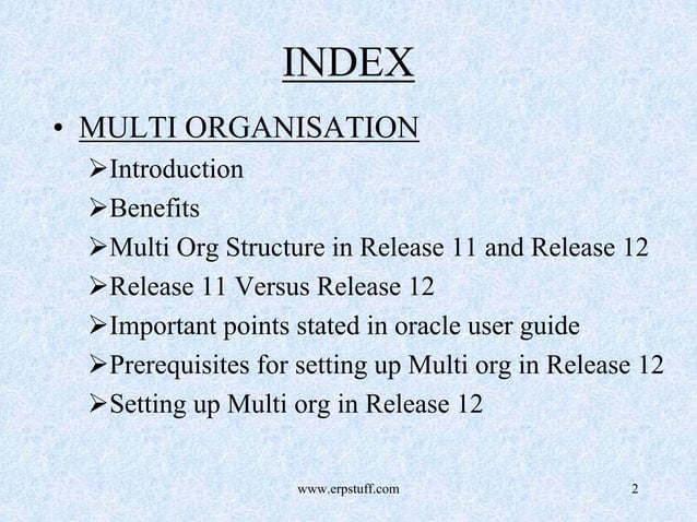 Multi org-r12 | PDF