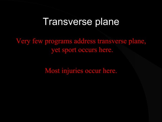 Multi Planar Training | PPT