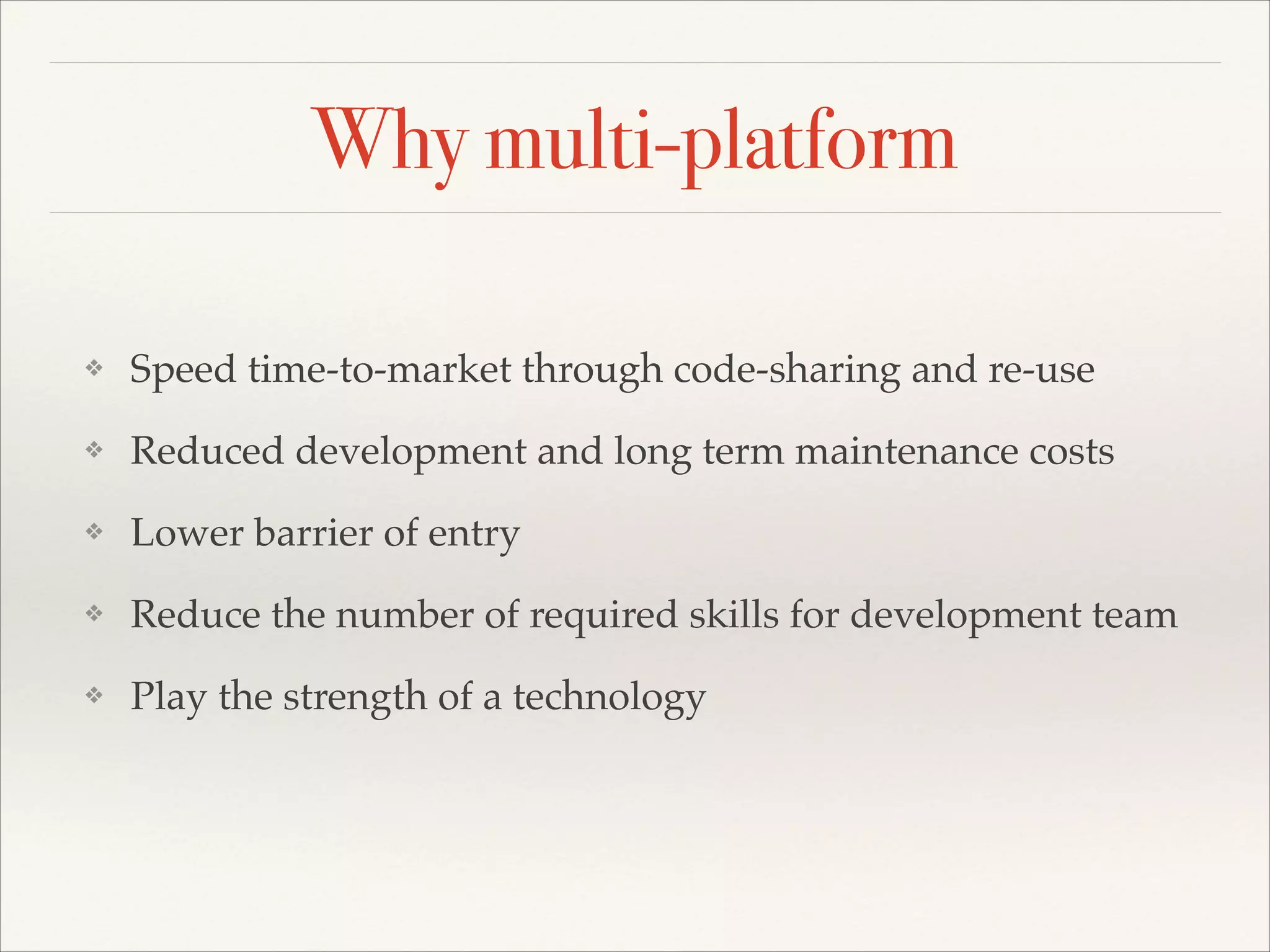Multi platform development | PDF
