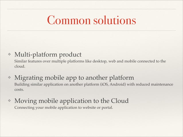 Multi platform development | PPT