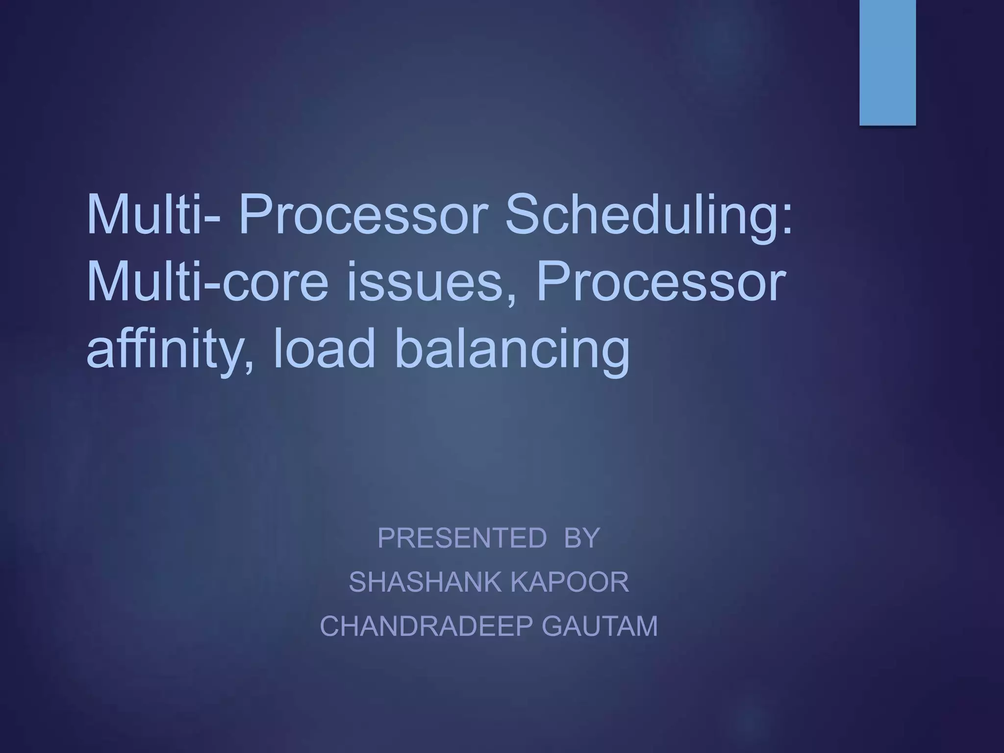 Multi Processor Scheduling Pptx Operating Systems Computer Software And Applications