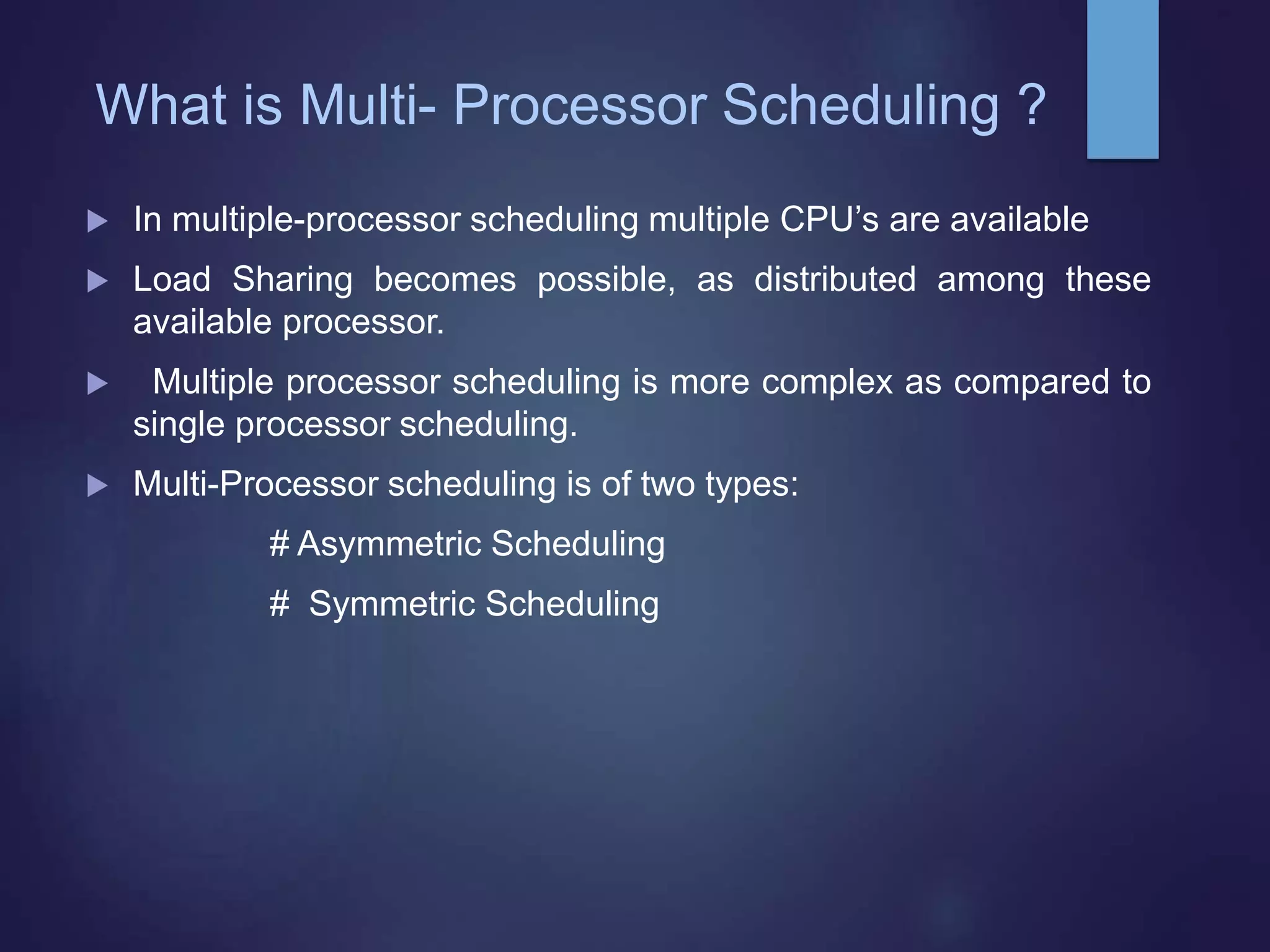 Multi processor scheduling | PPT Multi processor scheduling | PPT