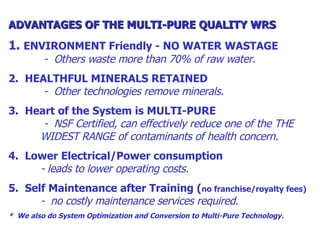Multi Pure Water Refilling Station | PPT