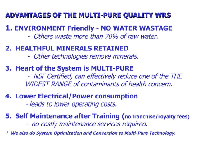 Multi Pure Water Refilling Station | PPT | Water Services | Home Utilities