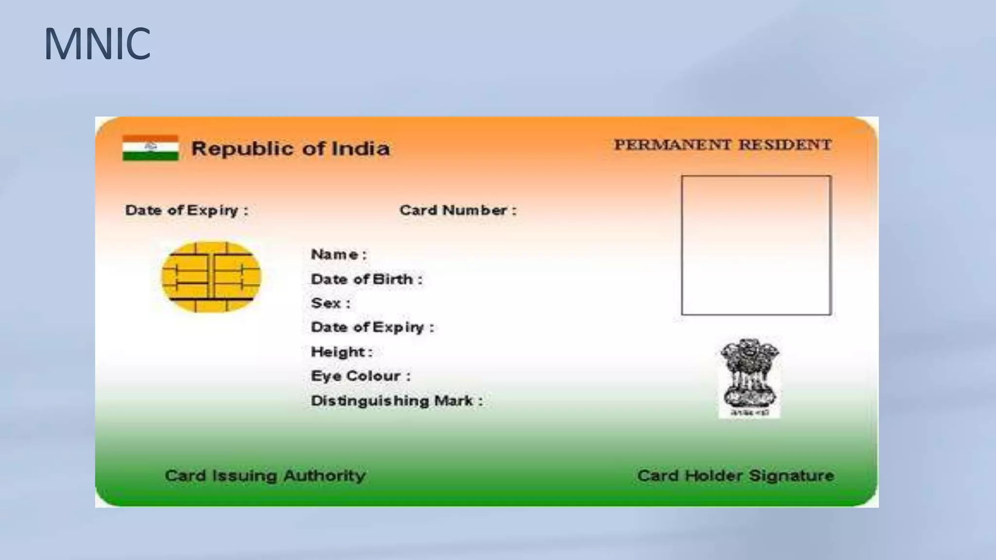 Multi purpose national identity card (mnic) | PPTX
