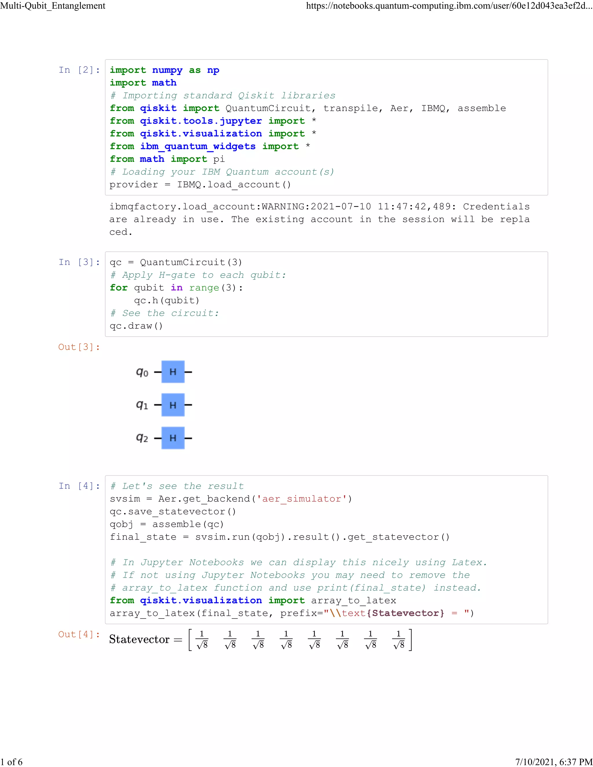 Multi qubit entanglement | PDF