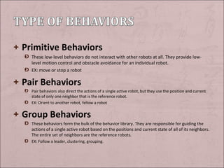 Multi Robot Swarm Systems | PPT
