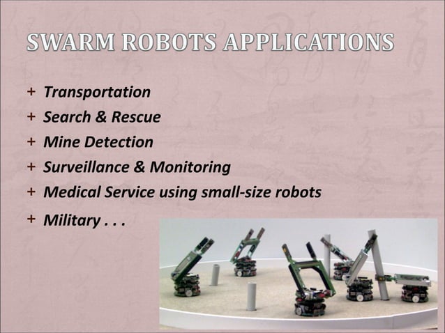 Multi Robot Swarm Systems | PPT