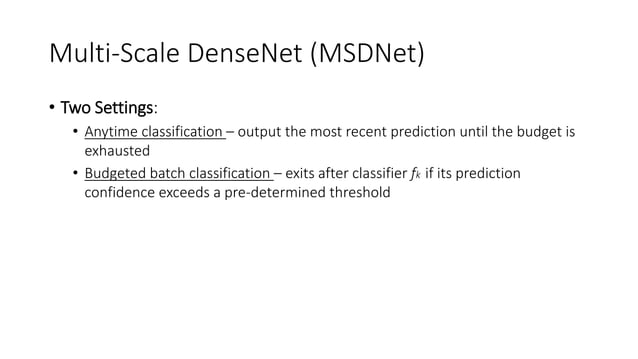 Multi scale dense networks | PPT
