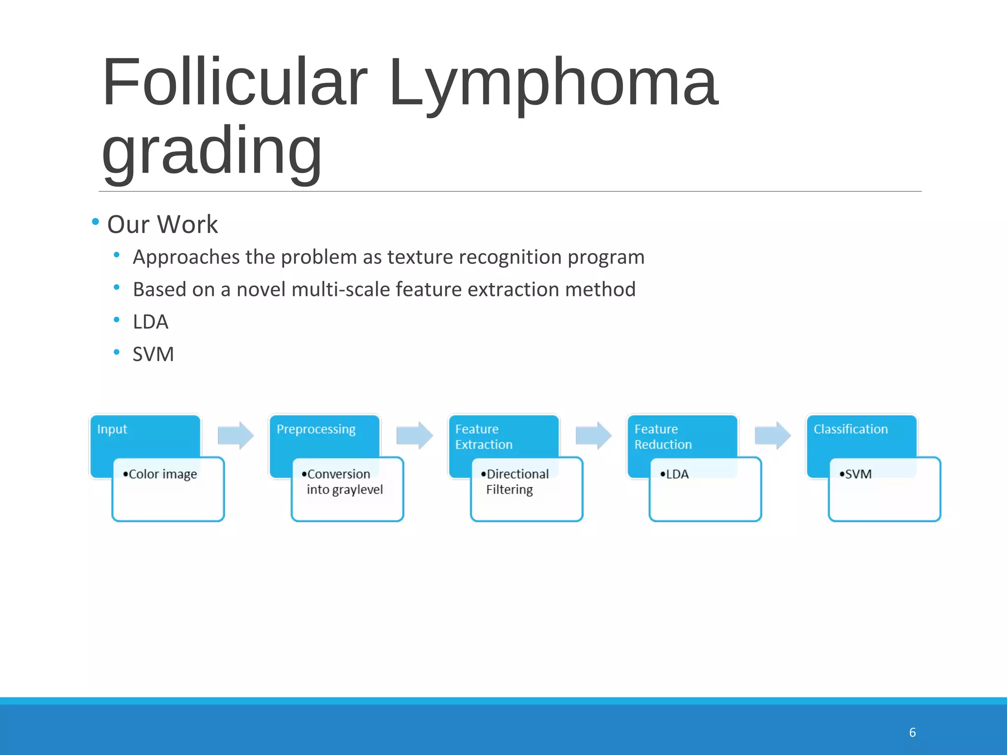 Multi Scale Directional Filtering Based Method For Follicular Lymphoma Grading Ppt
