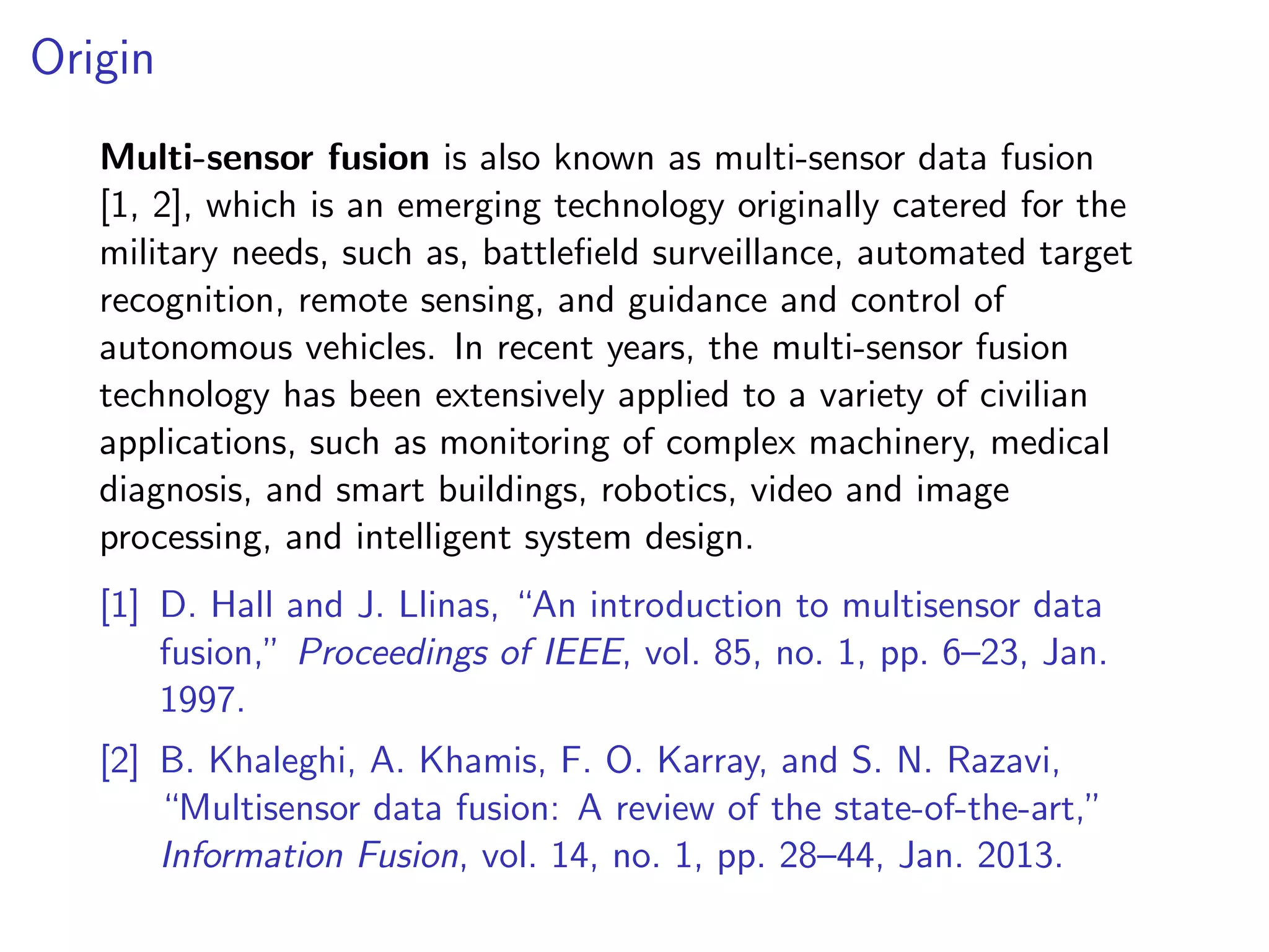 Multi sensor-fusion | PDF
