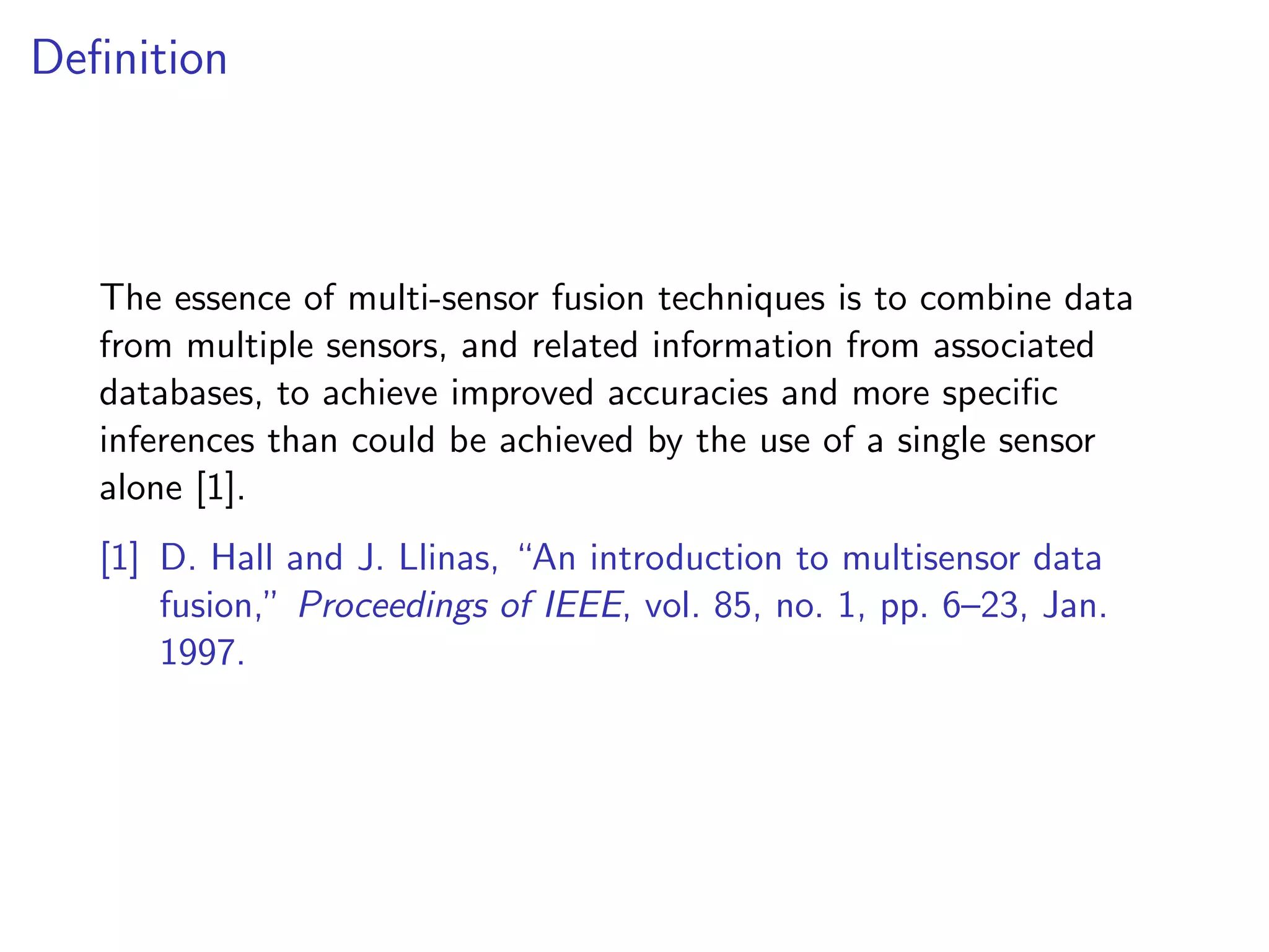 Multi sensor-fusion | PDF