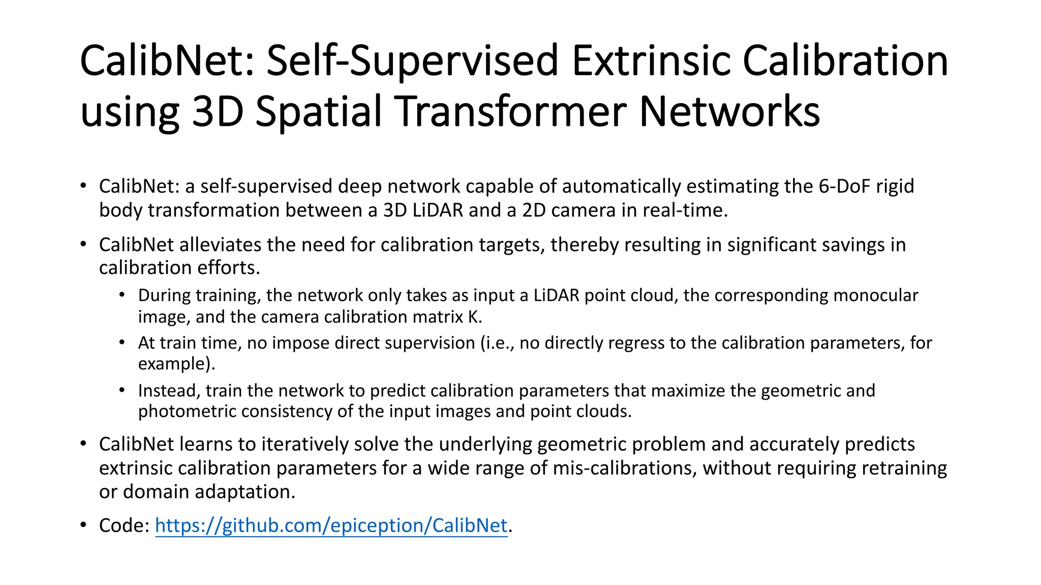 Multi sensor calibration by deep learning | PDF