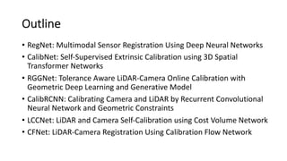 Multi sensor calibration by deep learning | PDF