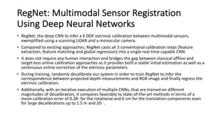Multi sensor calibration by deep learning | PDF